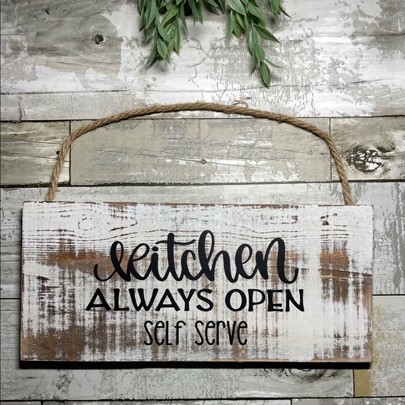 Hand Crafted | Wall Decor | Wood Kitchen Sign | Poshmark